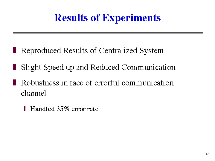 Results of Experiments